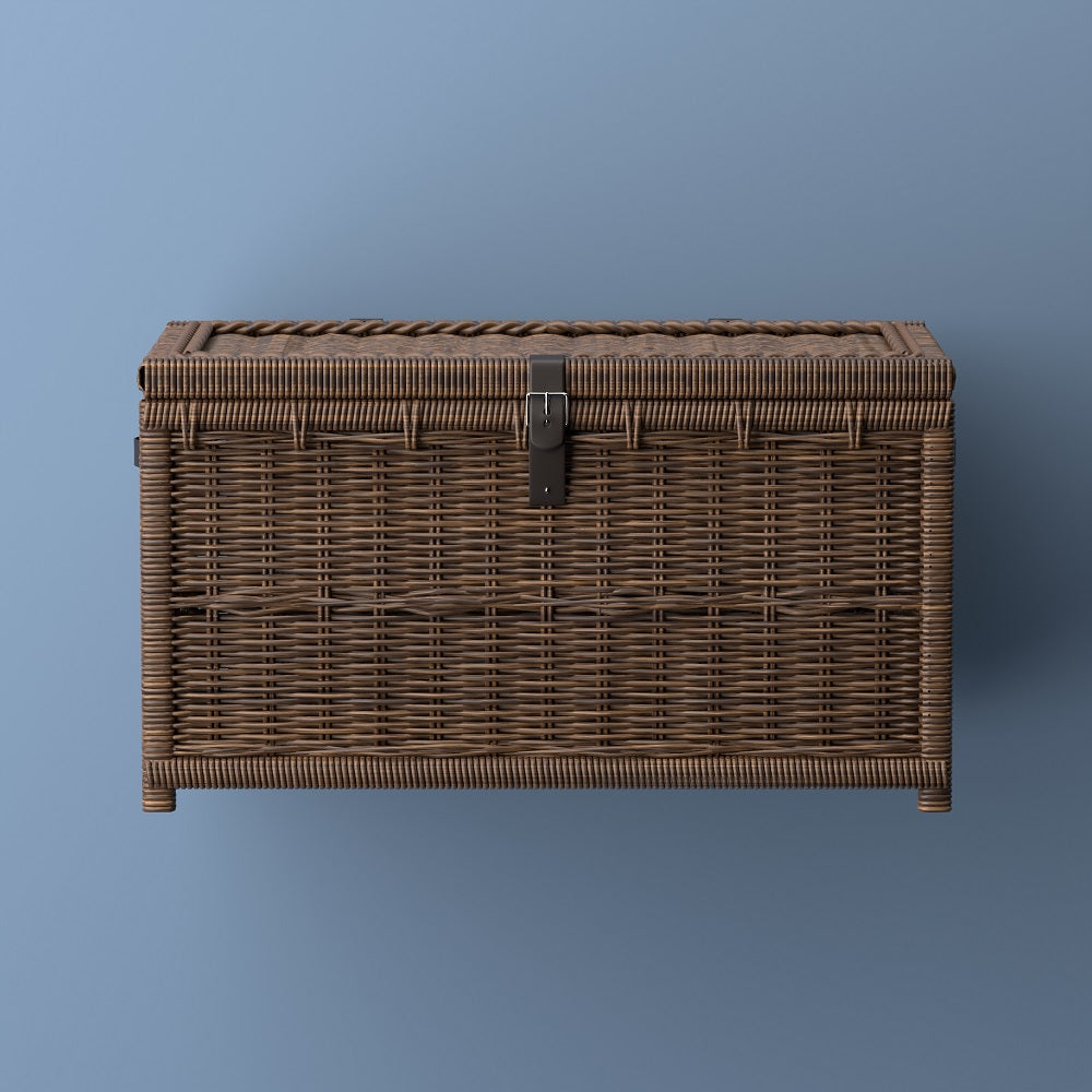 Michael 35" Wicker Storage Trunk – Happimess